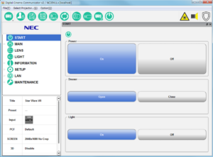 Digital Cinema Communicator for NEC projectors – kinotehnik.net