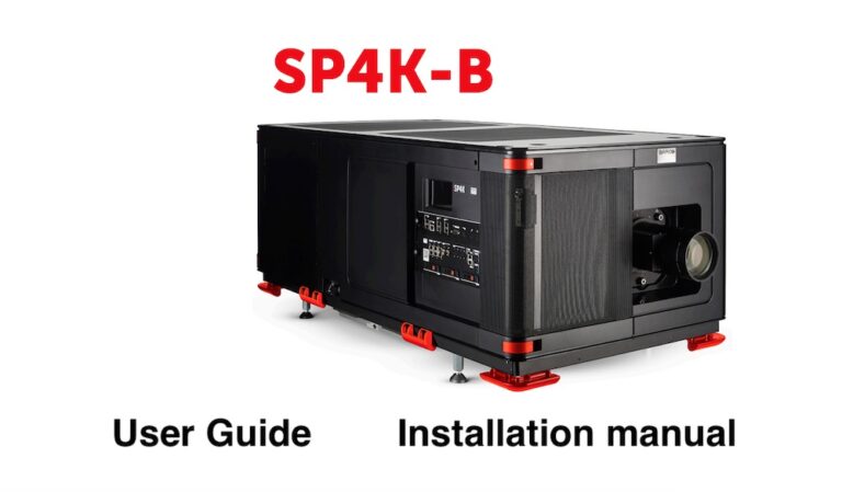 Barco SP4K-B series – User and Installation manual – kinotehnik.net